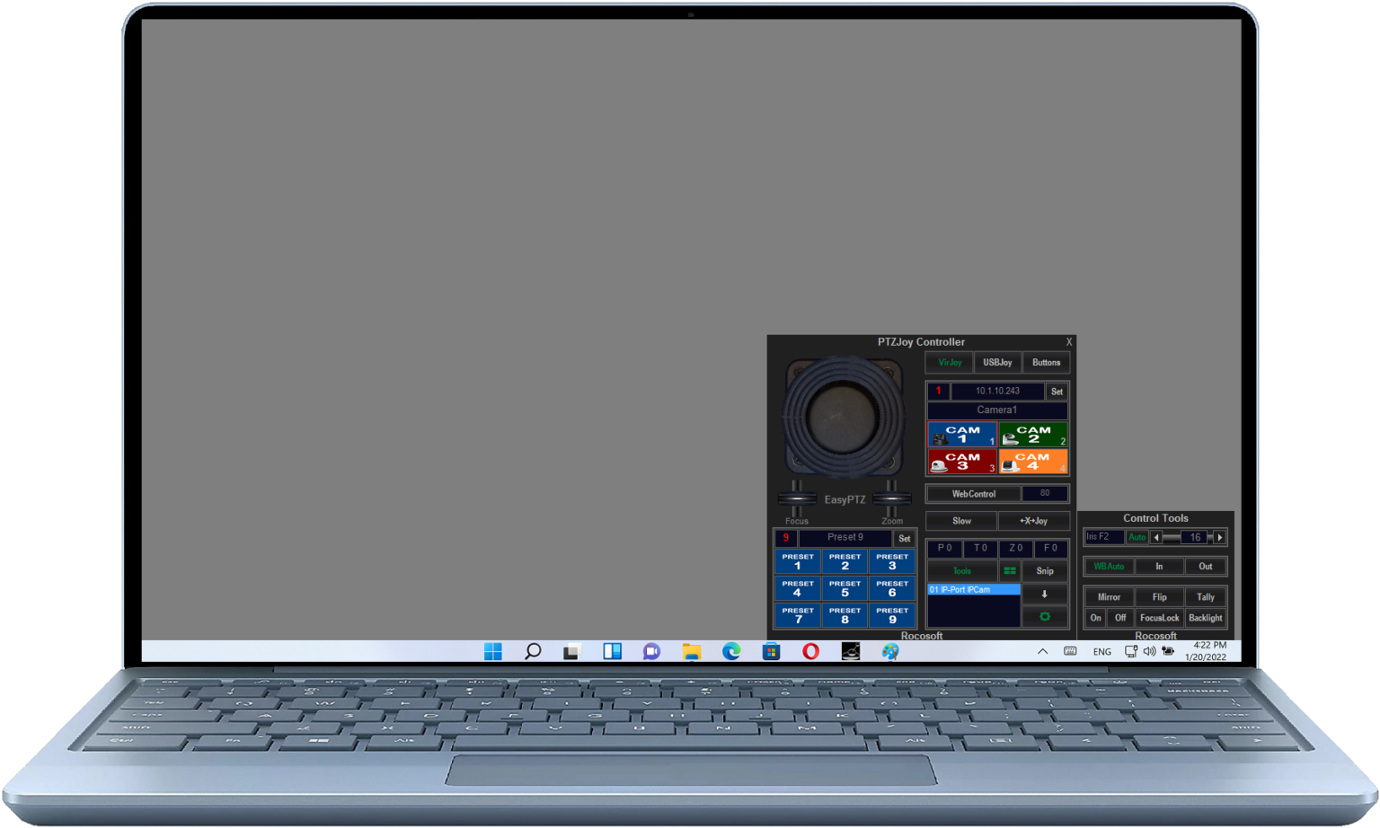 Rocosoft Serial VISCA PTZ Camera Control Software Solutions