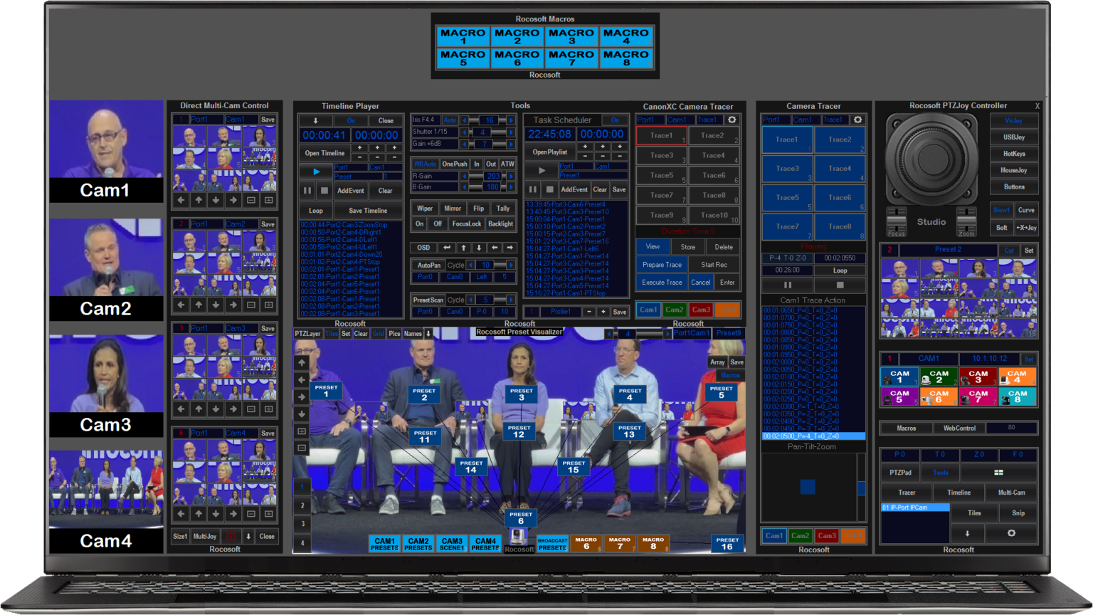 rocosoft ptz camera controller software