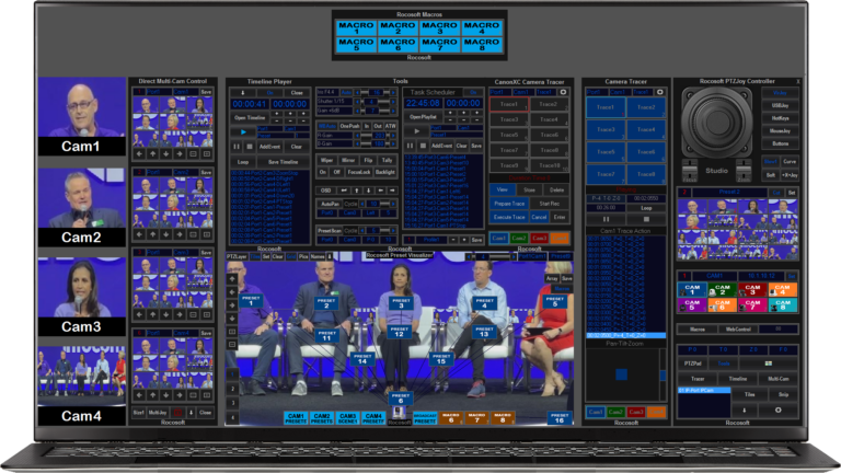 rocosoft ptz camera control